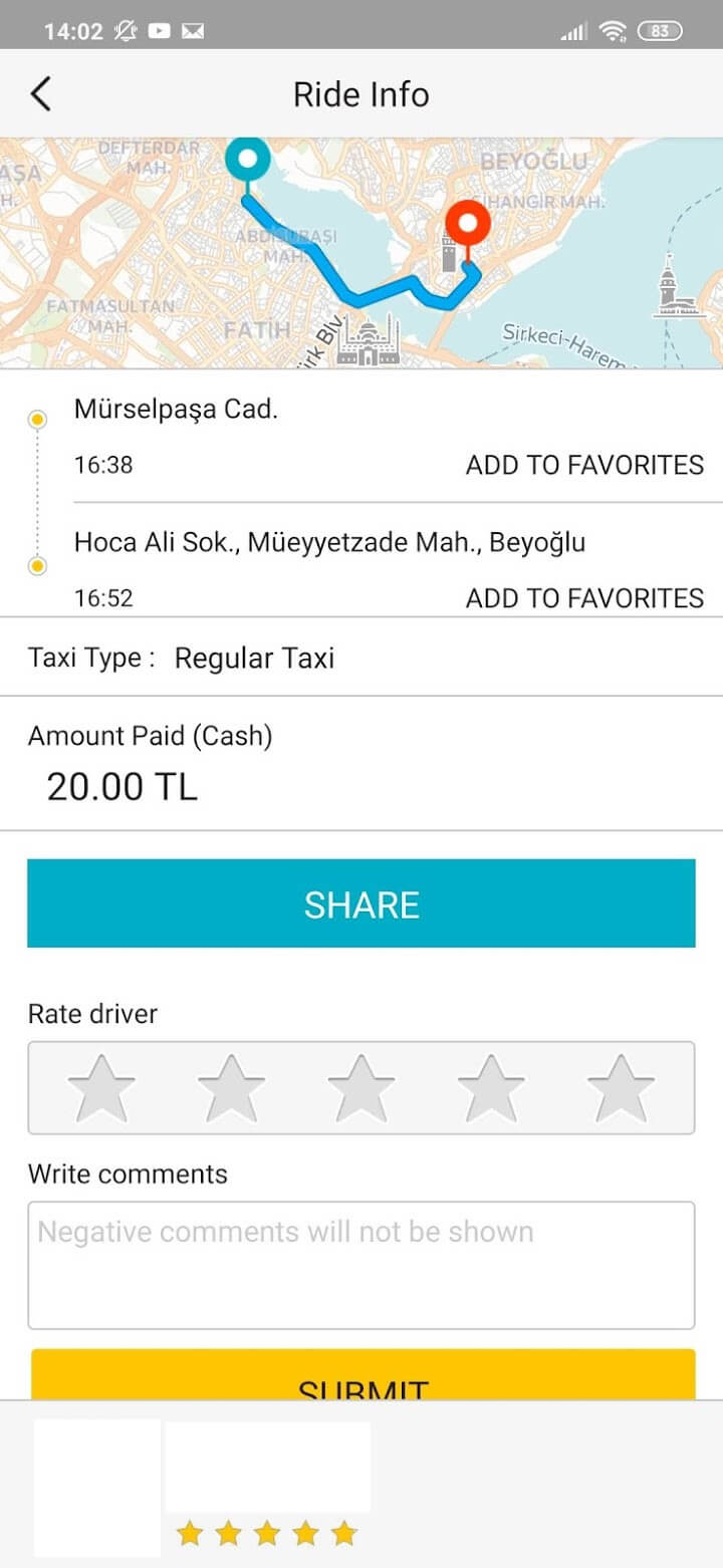 トルコのタクシーアプリ ビータクシー（BiTaxi）が便利！ - Tabit Info