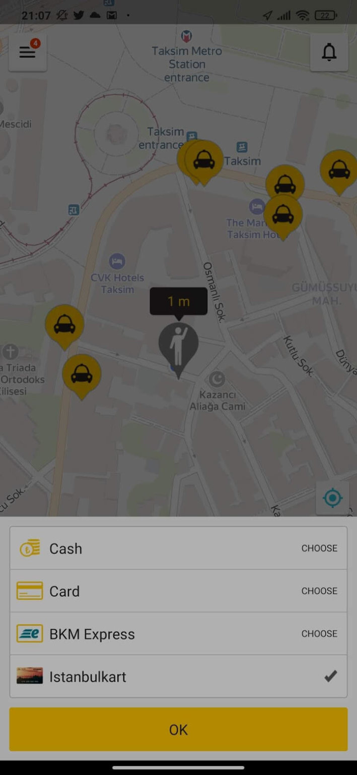 トルコのタクシーアプリ ビータクシー（BiTaxi）が便利！ - Tabit Info